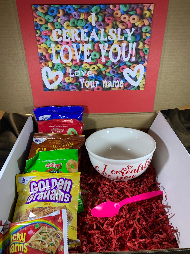Personalized I Cerealsly Love You Valentines Day Gift | Etsy