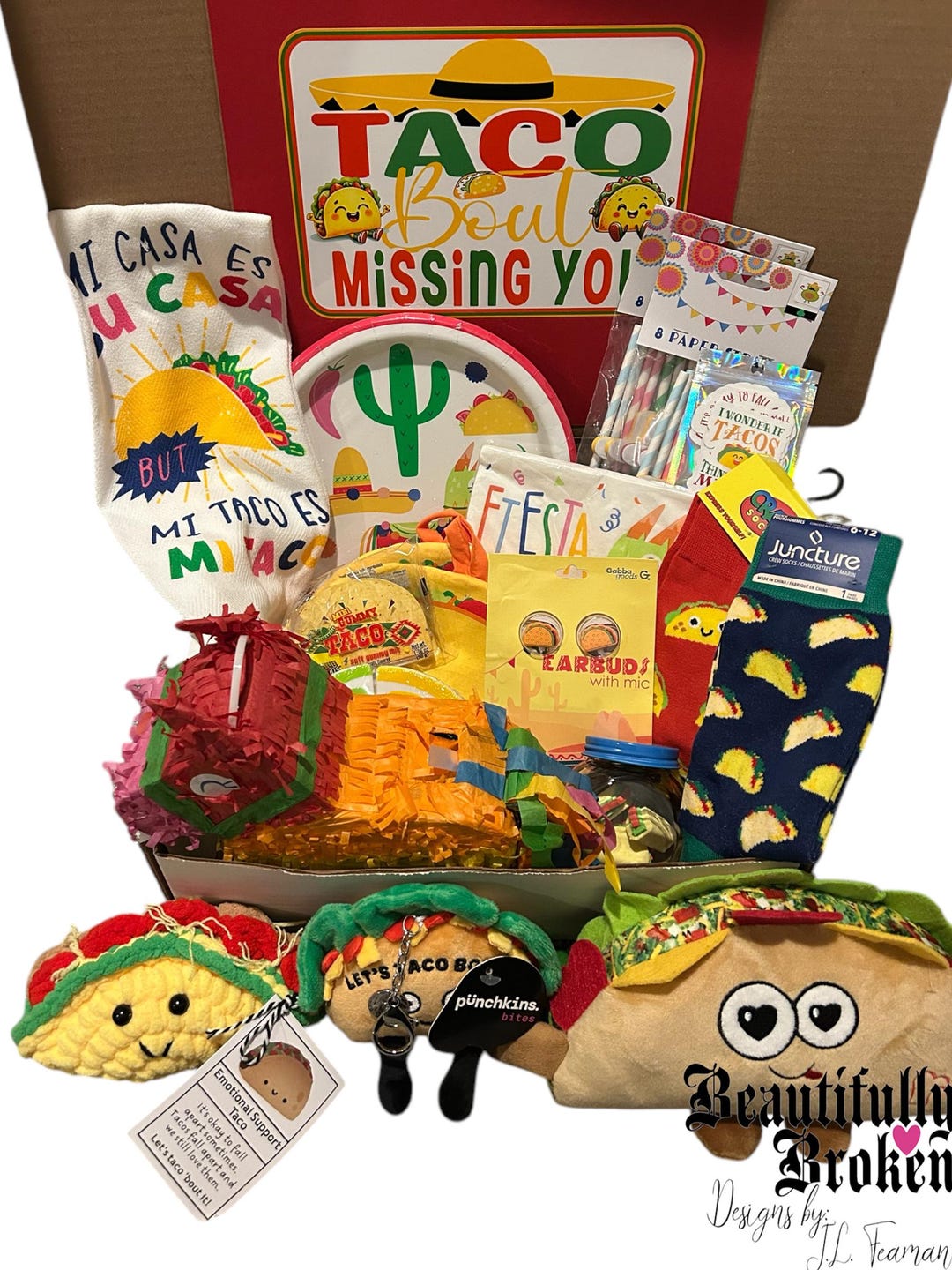 Taco Care Package, Taco Themed Gift Set, College Care Package, Taco ...