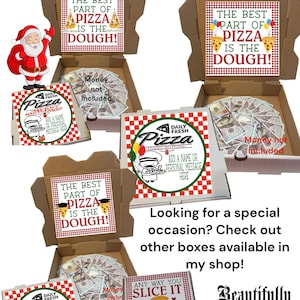 Personalized Pizza Box Gift Box -fun/creative Money Holder. Graduation ...