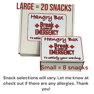 Hangry Box - Break in Case of Emergency Snack Box, College Care Package ...