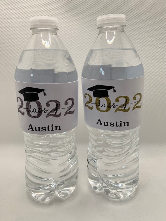 Personalized Graduation Party Water Bottle Labels Class of - Etsy