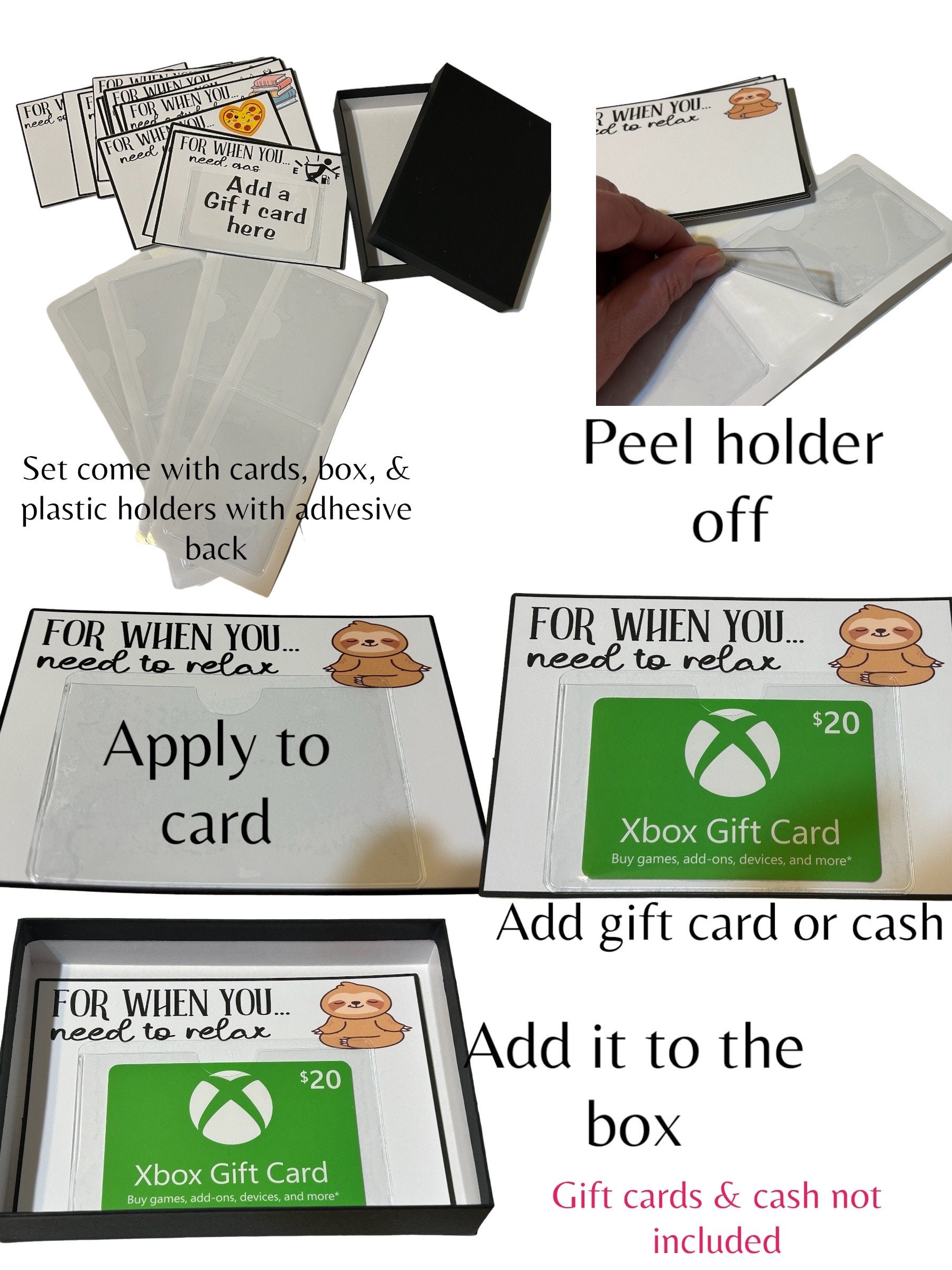 College Gift Card Box, College Open When Cards, Gift Card Book, College ...