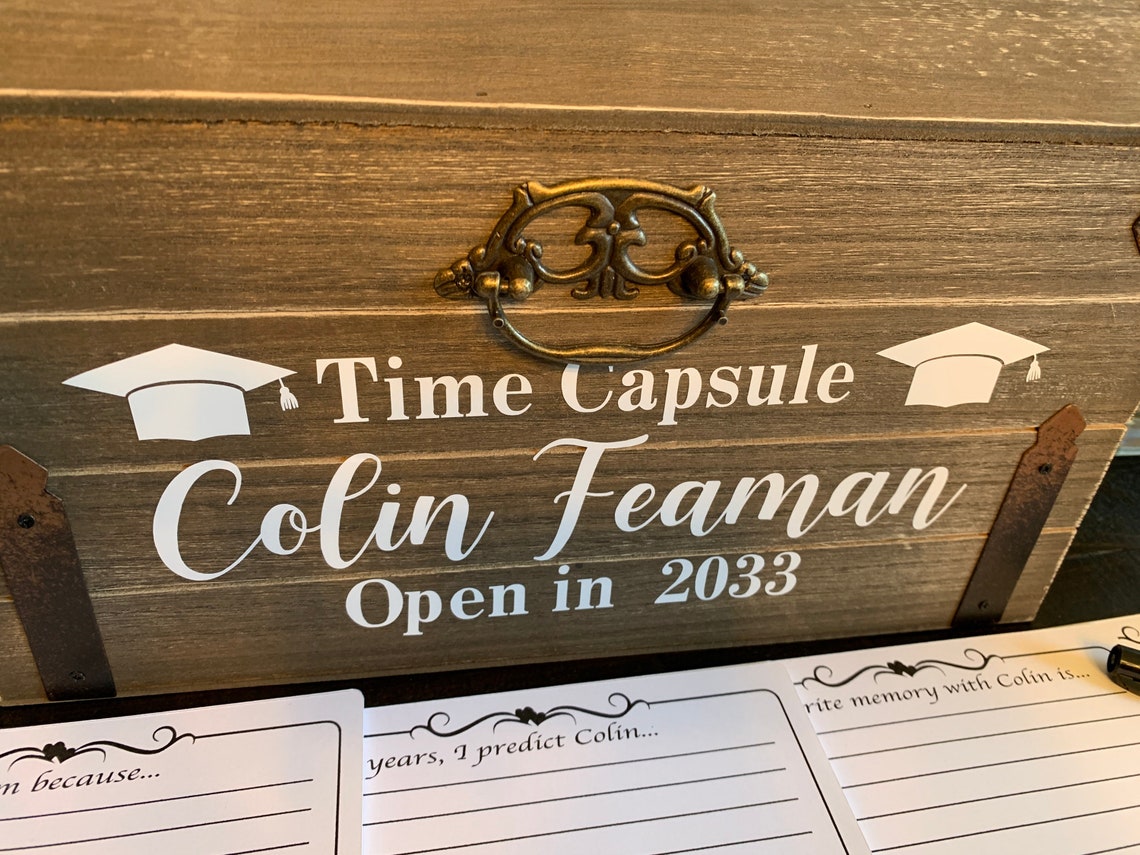 Graduation Party Time Capsule Personalized. Comes With Box - Etsy