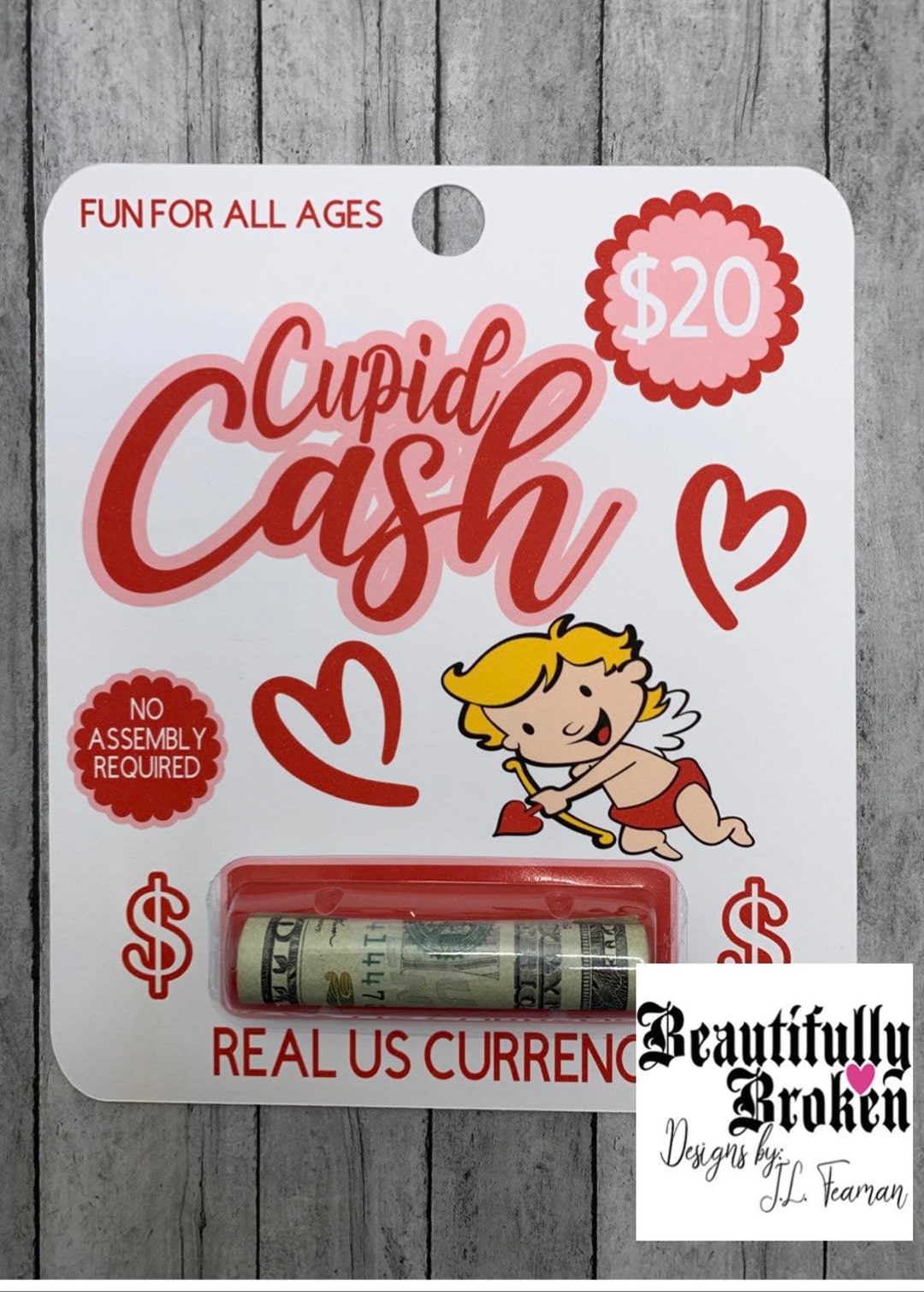 Cupid Cash - Fun/creative Money Holder Valentine’s Day Gift. Money Not ...