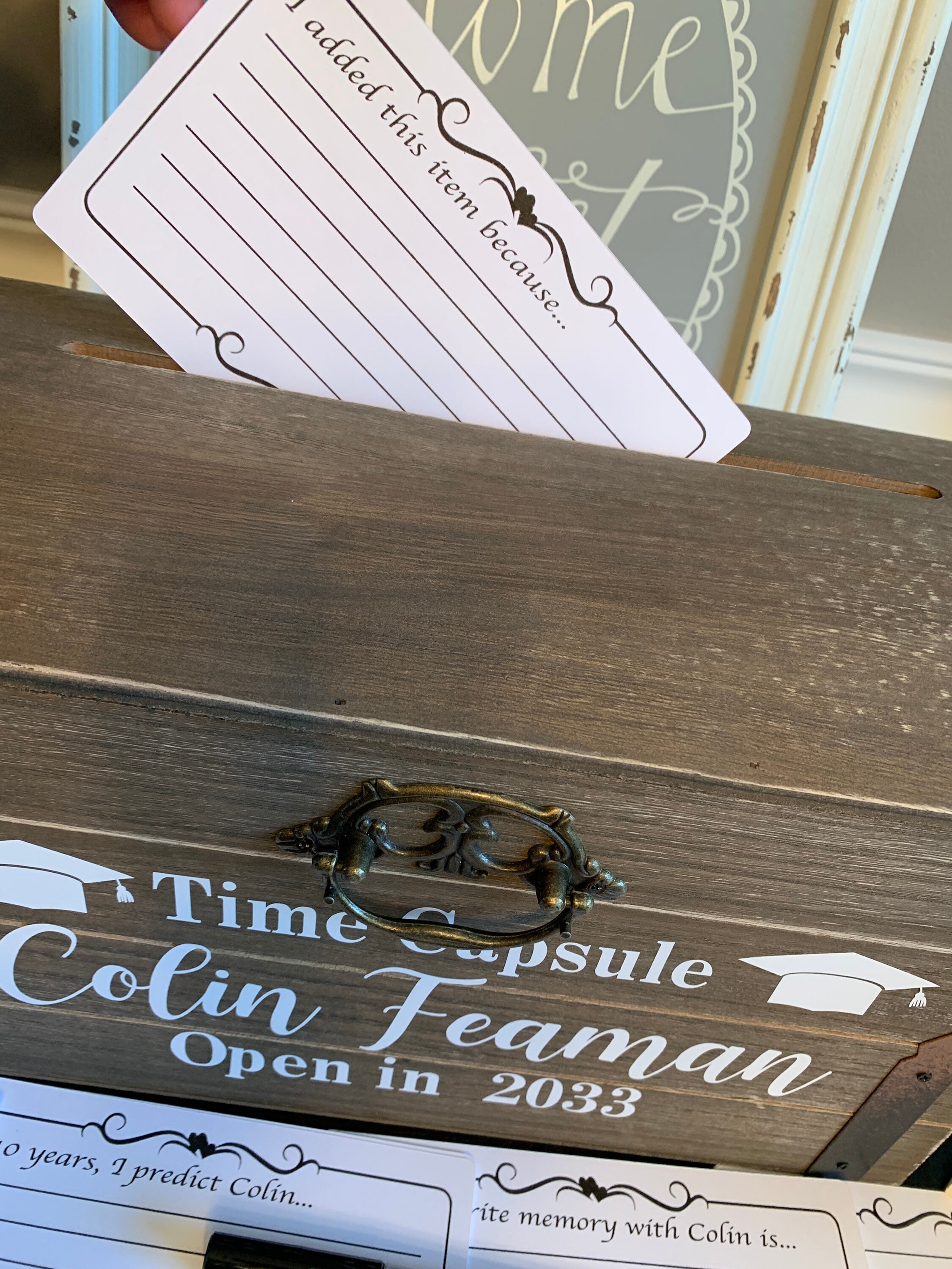 Graduation Party Time Capsule Personalized. Comes With Box - Etsy