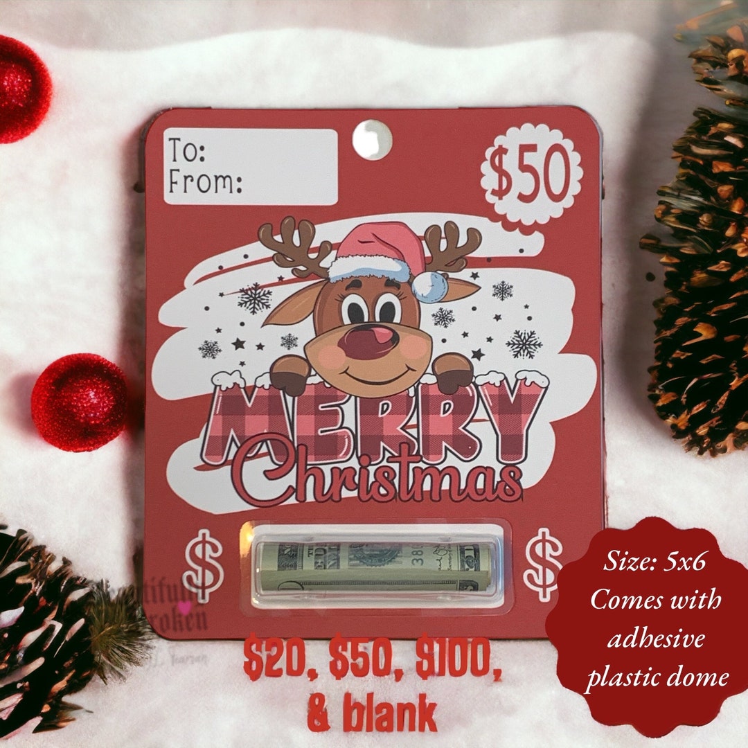 Christmas Cash - Reindeer, Fun/creative Money Holder Christmas Gift ...