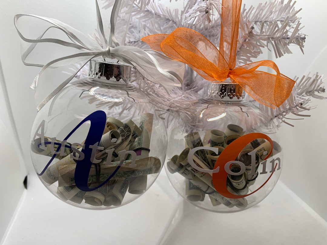 Personalized Money Ornament- Creative Way to Give Cash at Christmas ...