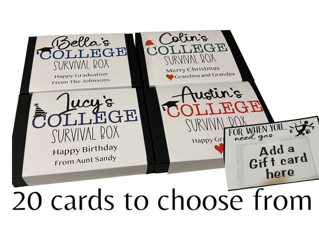 College Gift Card Box, College Open When Cards, Gift Card Book, College ...