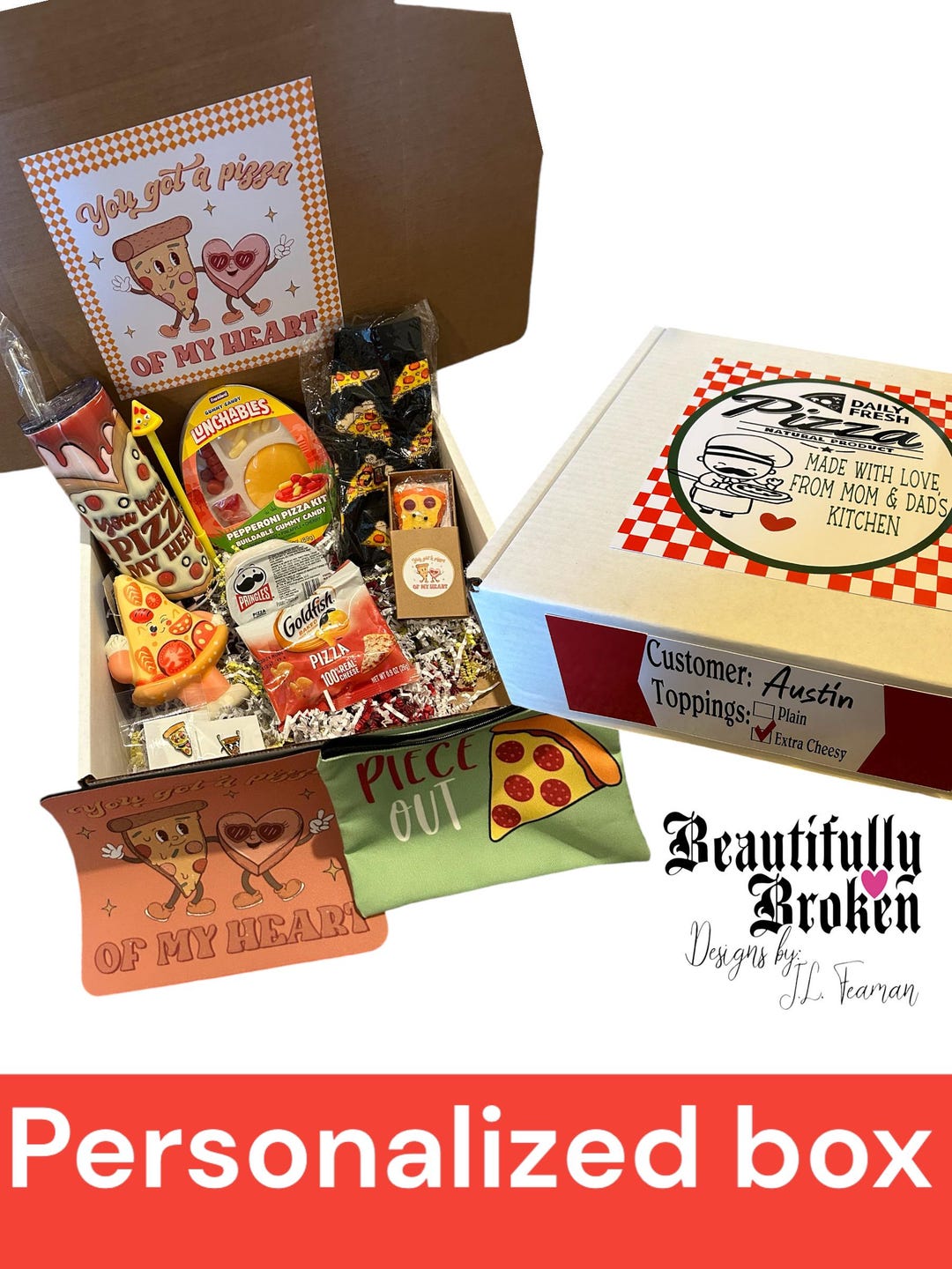 Pizza Themed Care Package, College Care Package, You Got a Pizza of My ...