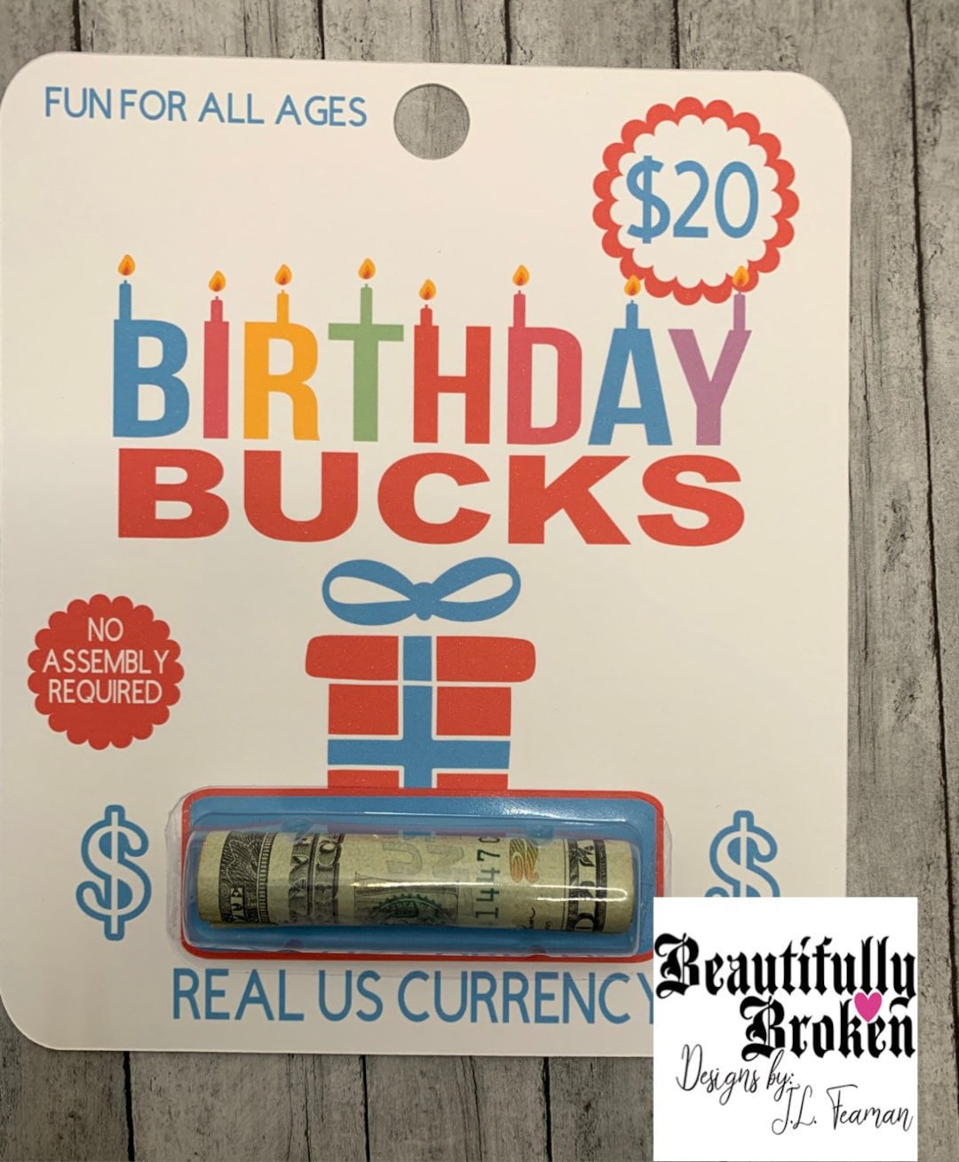 Birthday Bucks - Fun/creative Money Holder Birthday Gift. Money Not ...