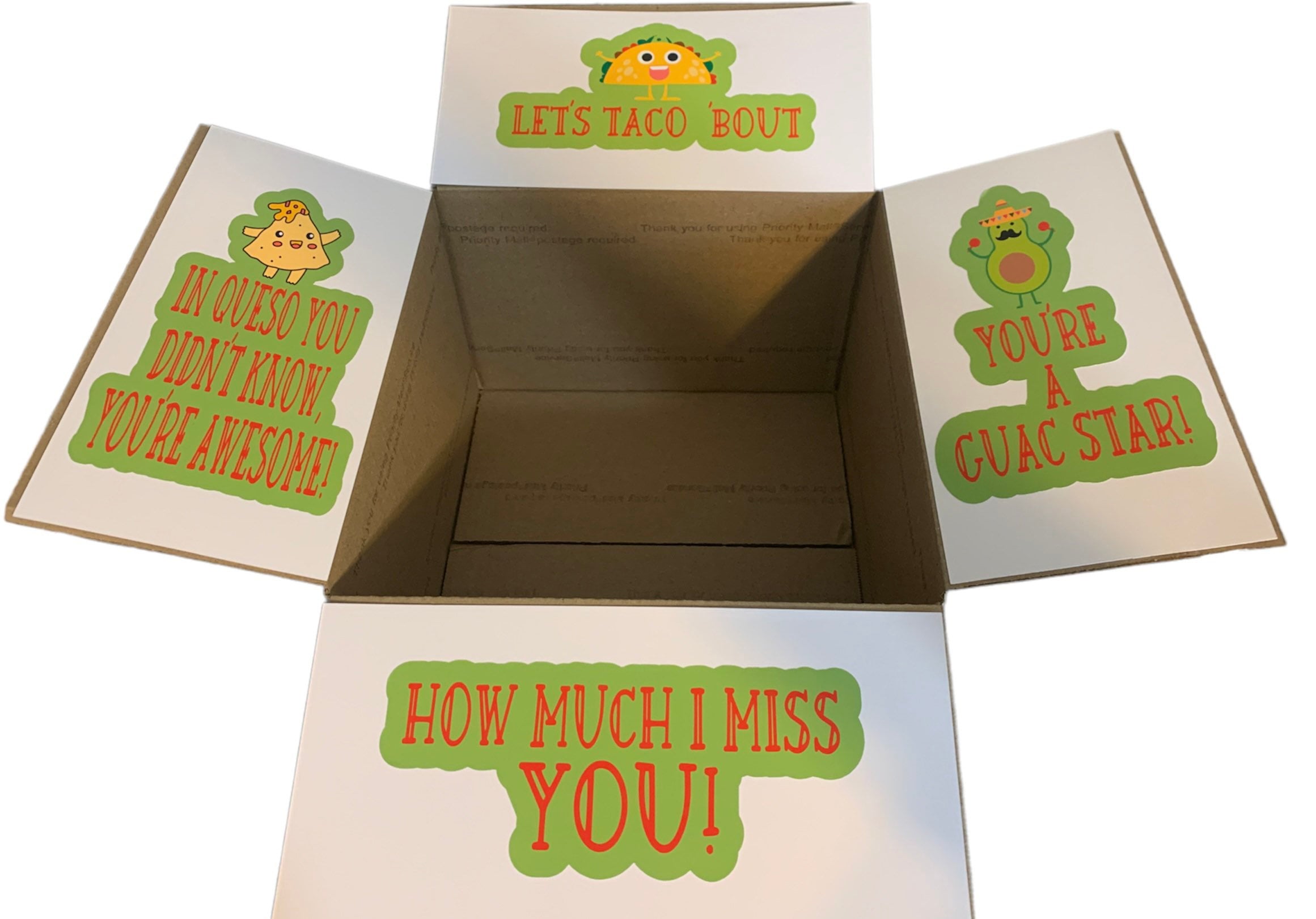 Taco/guac/queso/ Cinco De Mayo/ Themed Care Package Box - Etsy