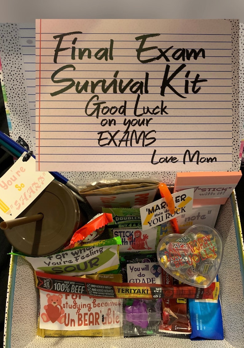 Final Exam Survival Kit College Care Package Build Your Own: | Etsy