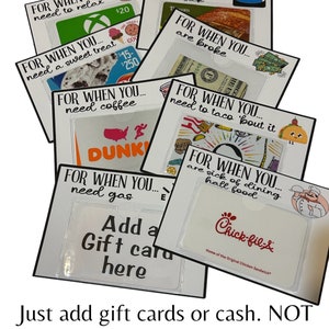 College Gift Card Box, College Open When Cards, Gift Card Book, College ...