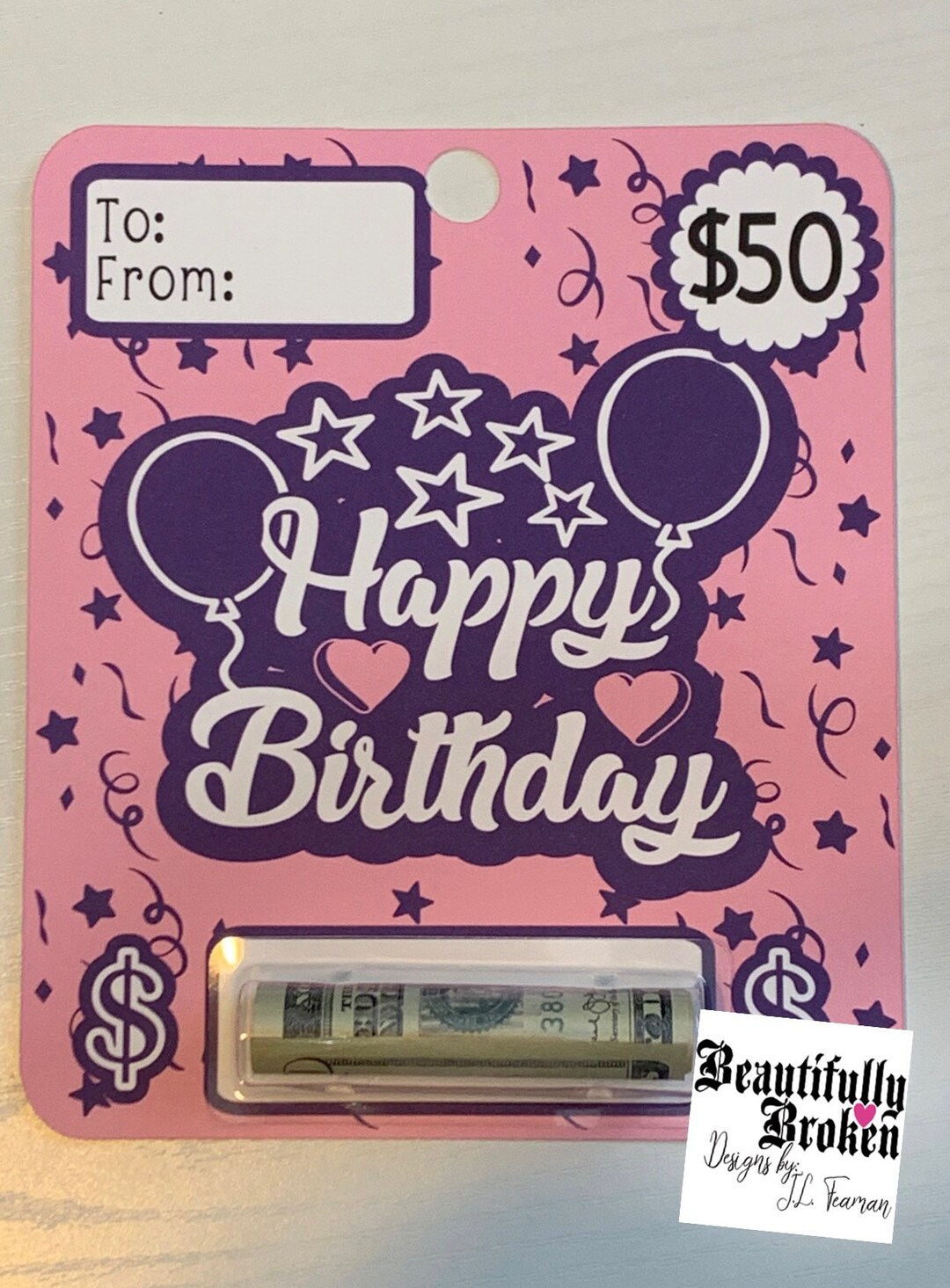 Happy Birthday - Fun/creative Money Holder Birthday Gift. Money Not ...