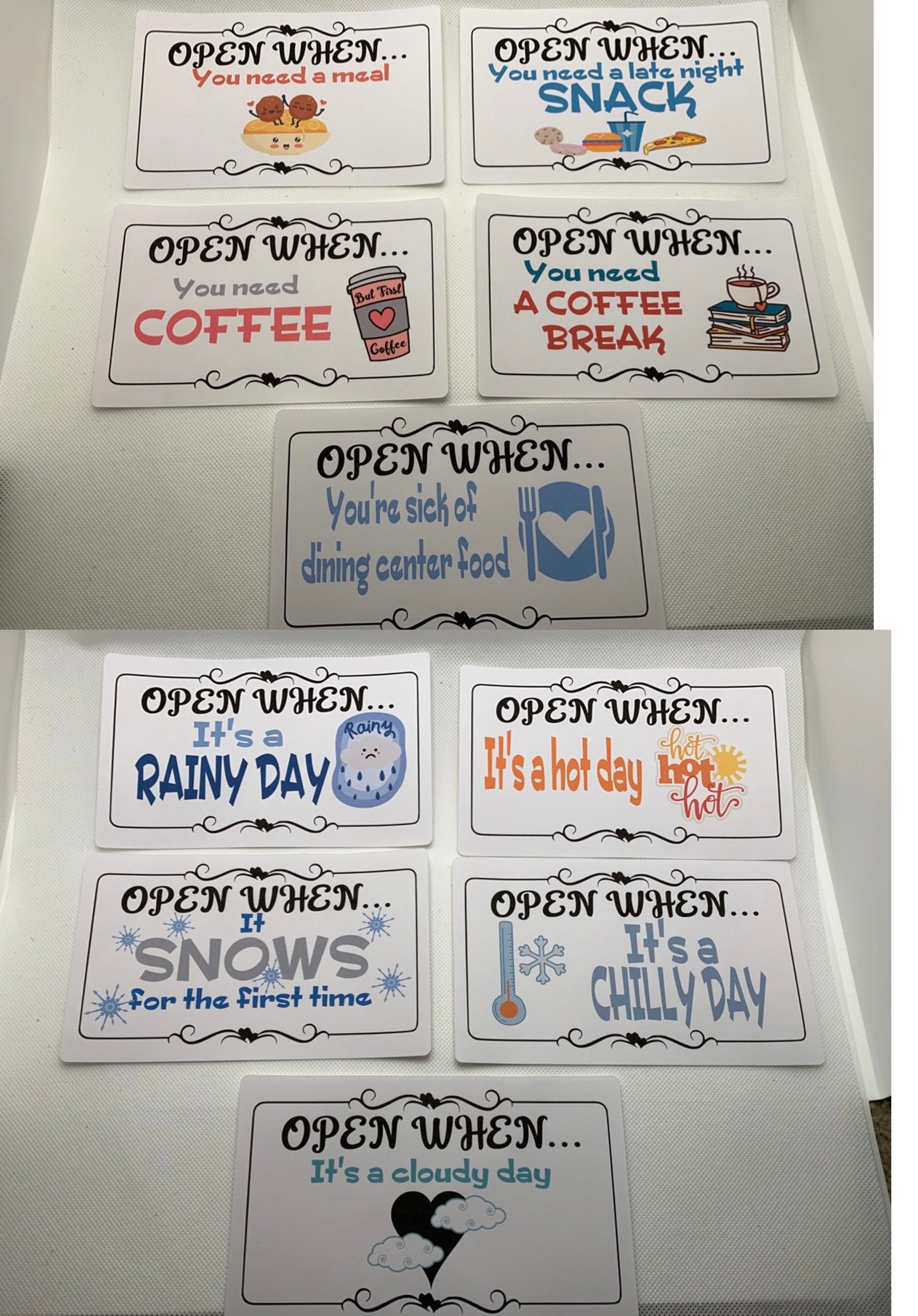 Open When Labels Over 60 Designs to Select From Plus - Etsy