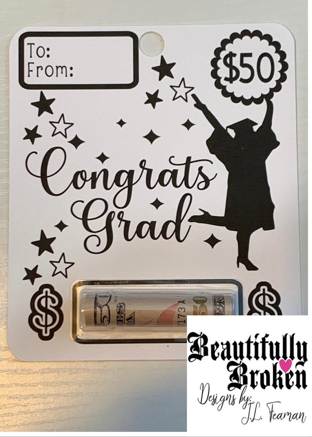 Graduation Money Card - Fun/creative Money Holder Graduation Gift ...
