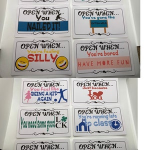 Open When Labels Over 60 Designs to Select From Plus FREEBIES With ...