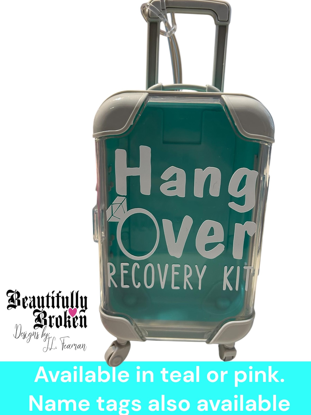 Hang Over Recovery Kit Mini Roller Suitcase, Hangover Survival Kit ...