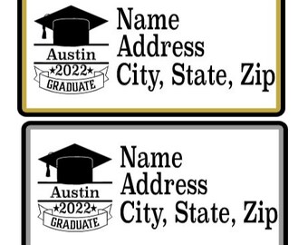 Graduation Return Address Labels - Etsy