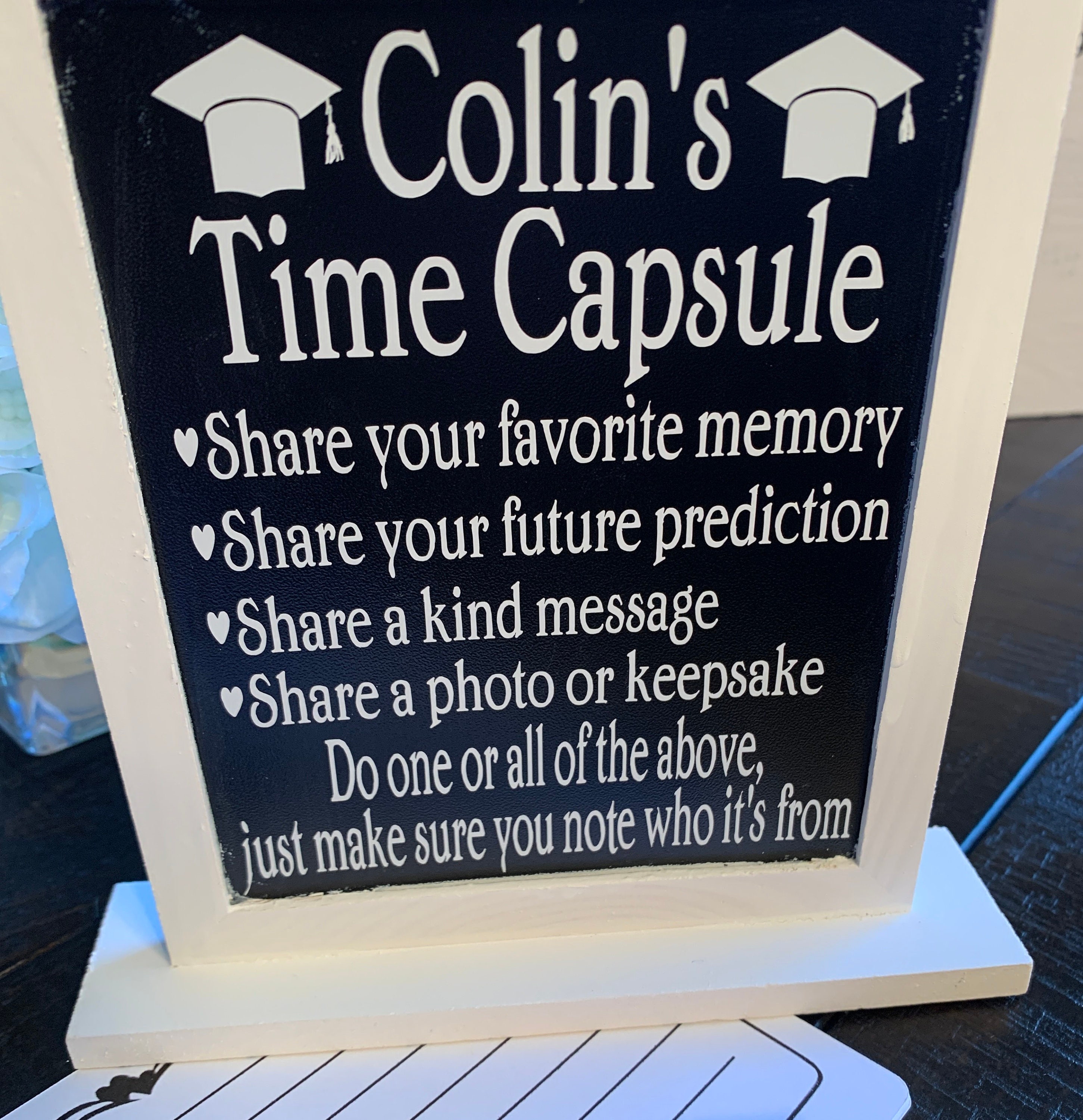 Graduation Party Time Capsule Personalized. Comes With Box - Etsy