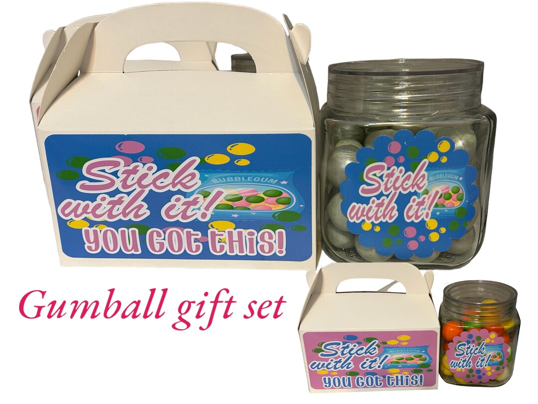 Jumbo Gum Ball Gift Set Care Package, Collage Student, Final Exam, Gift ...