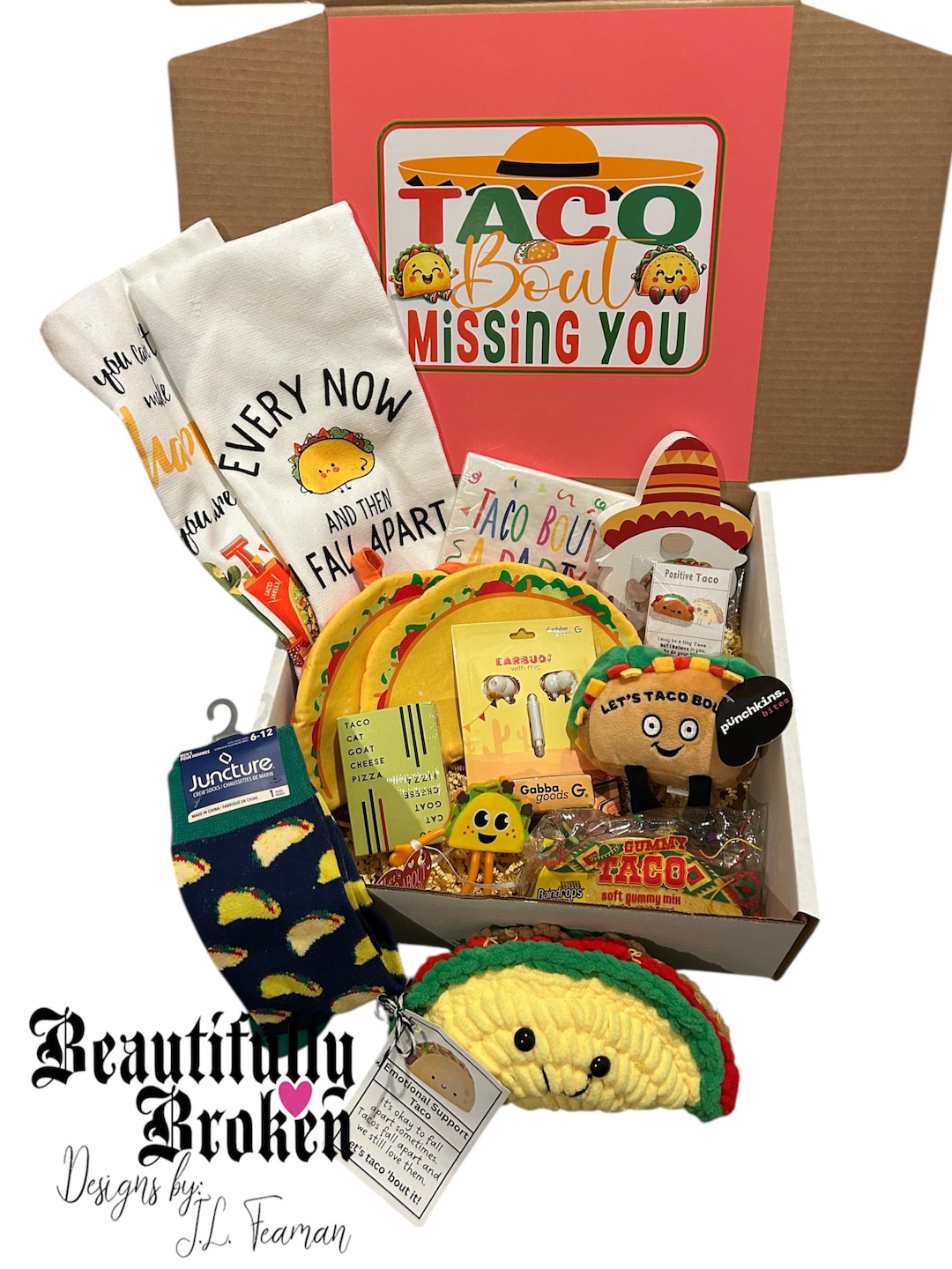 Taco Care Package, Taco Themed Gift Set, College Care Package, Taco ...