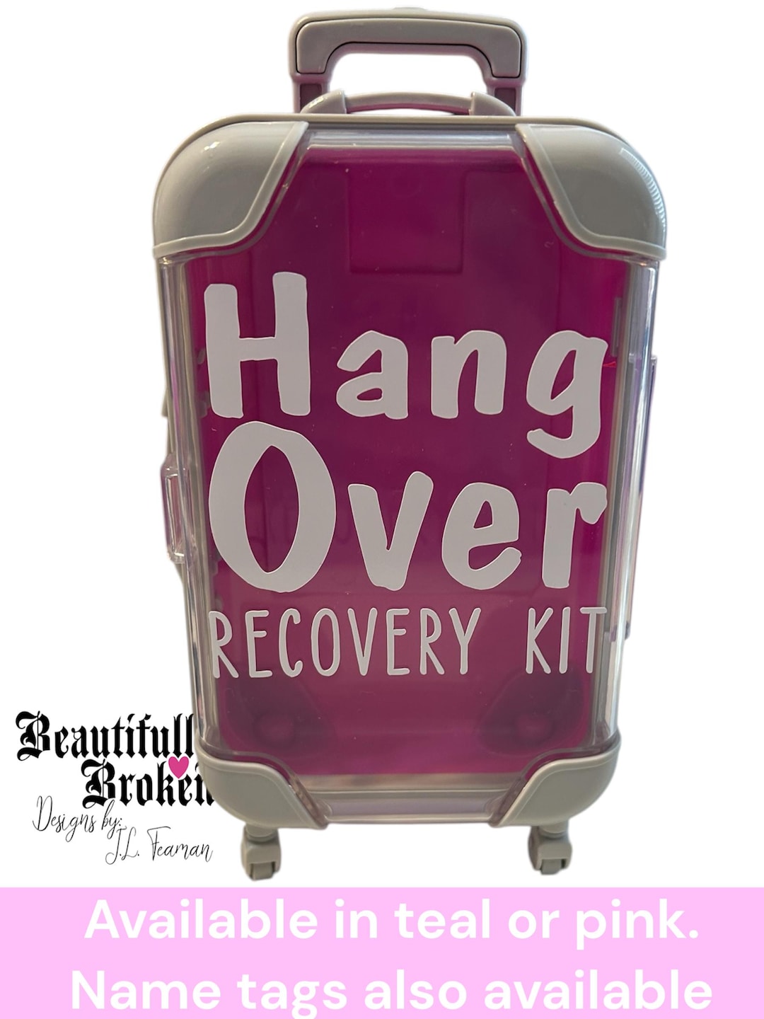 Hang Over Recovery Kit Mini Roller Suitcase, Hangover Survival Kit ...