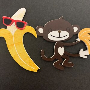 Monkey/banana Themed Care Package Box Decor/stickers/labels - Perfect ...
