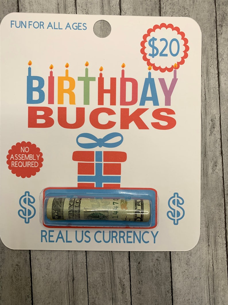 Birthday Bucks Fun/creative Money Holder Birthday Gift. - Etsy