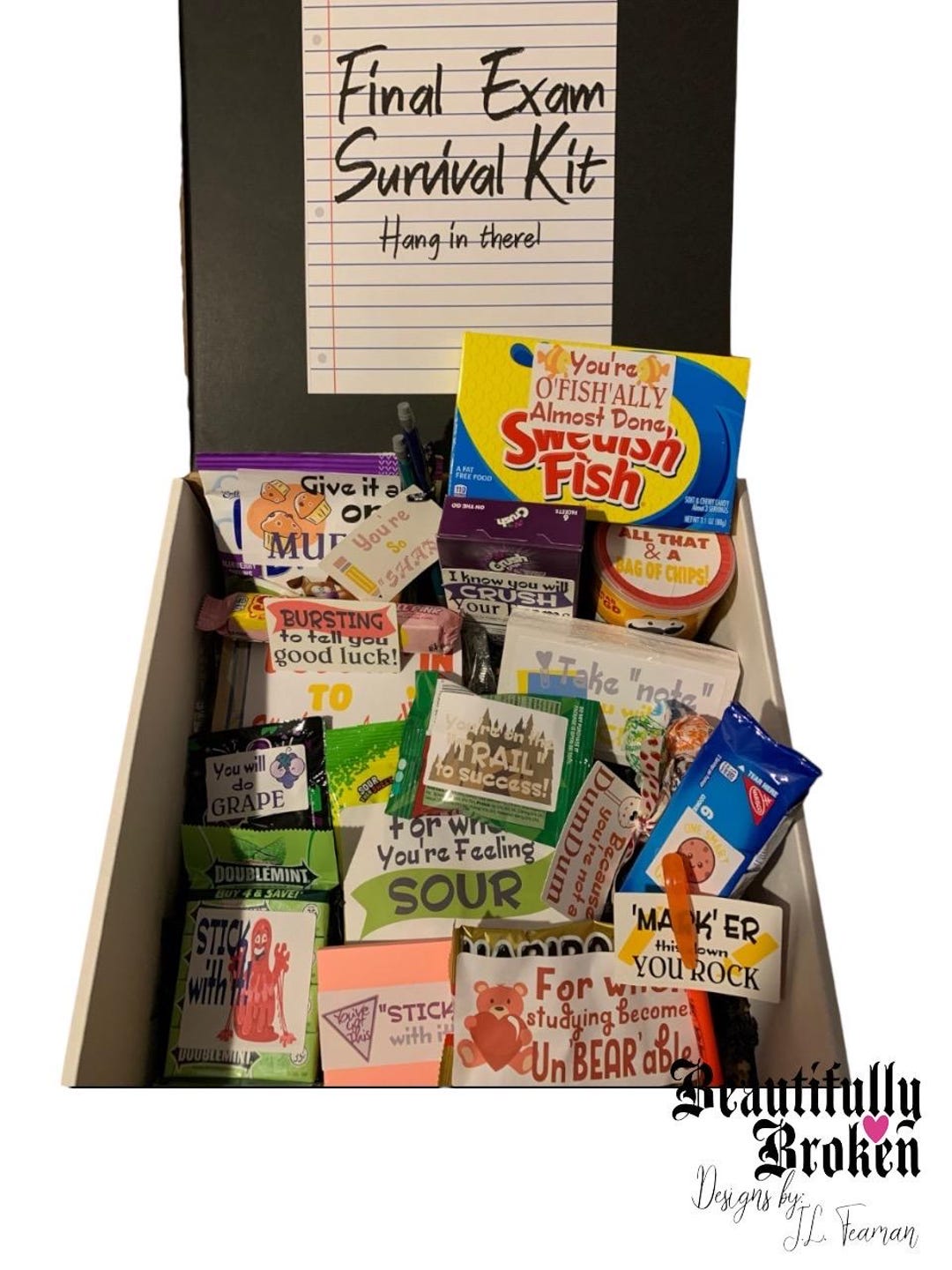 Final Exam Survival Kit College Care Package - Build Your Own: Snacks ...