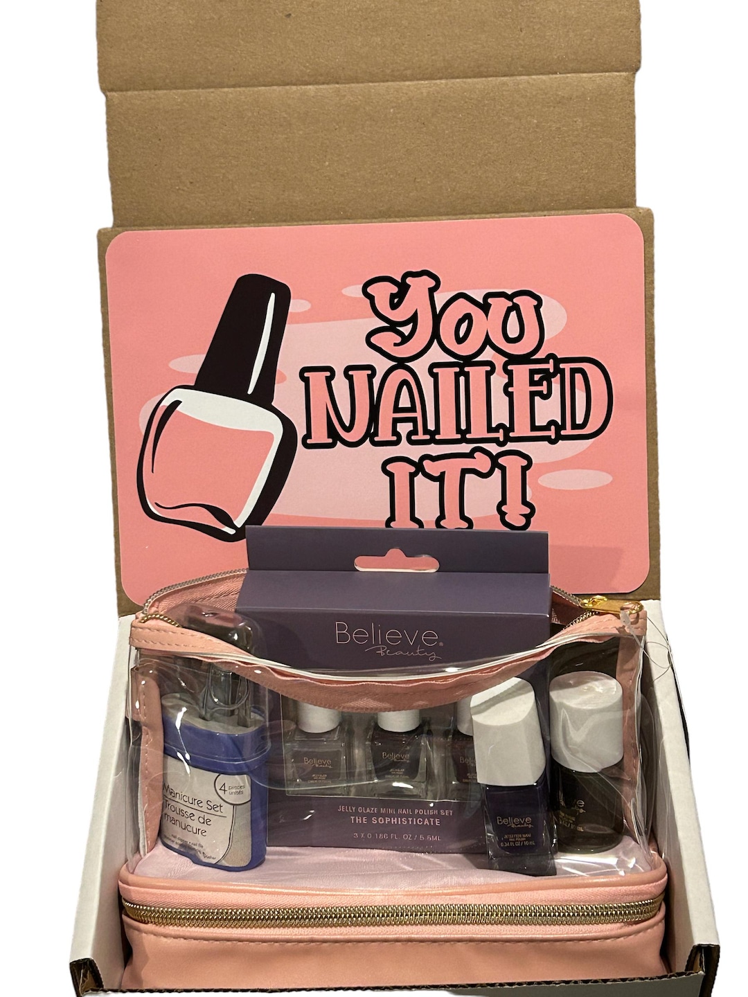 You Nailed It! Celebratory Gift Set, Care Package, Nail Care, Manicure ...