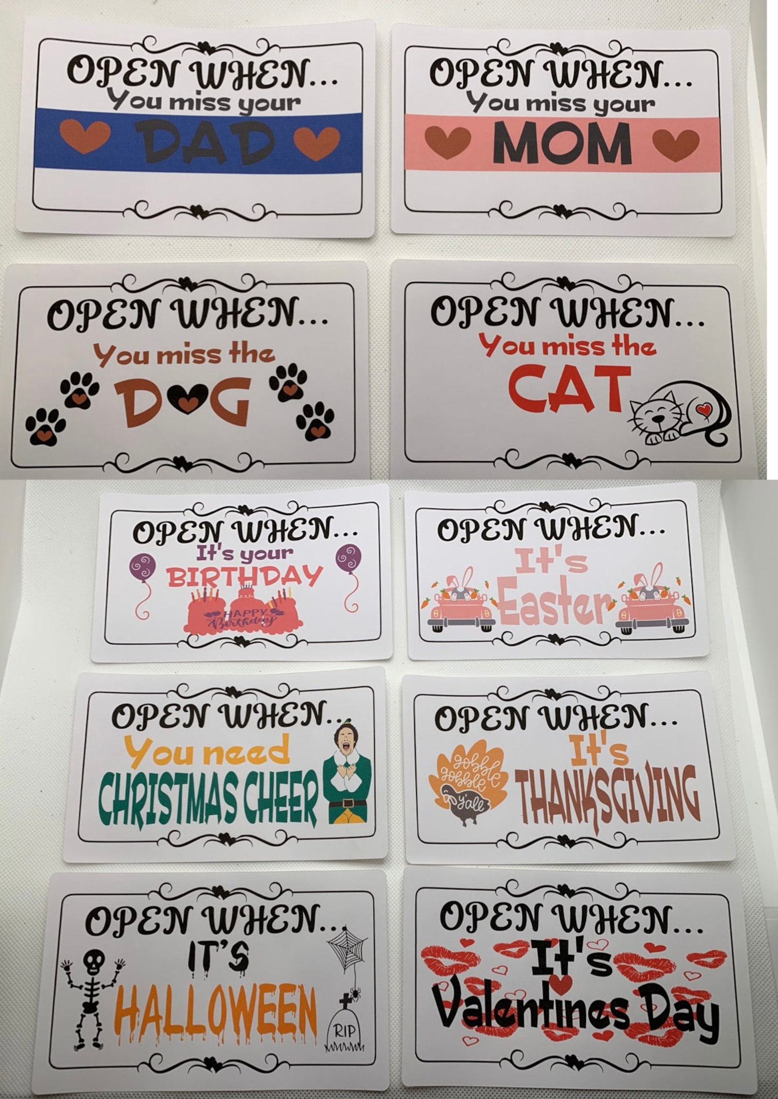 Open When Labels Over 60 Designs to Select From Plus - Etsy