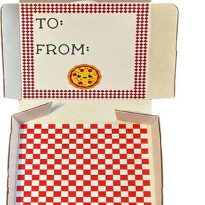 Mini Pizza Box Gift Box - Fun/creative Money Holder. Christmas Money ...