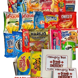 Hangry Box - Break in Case of Emergency Snack Box, College Care Package ...