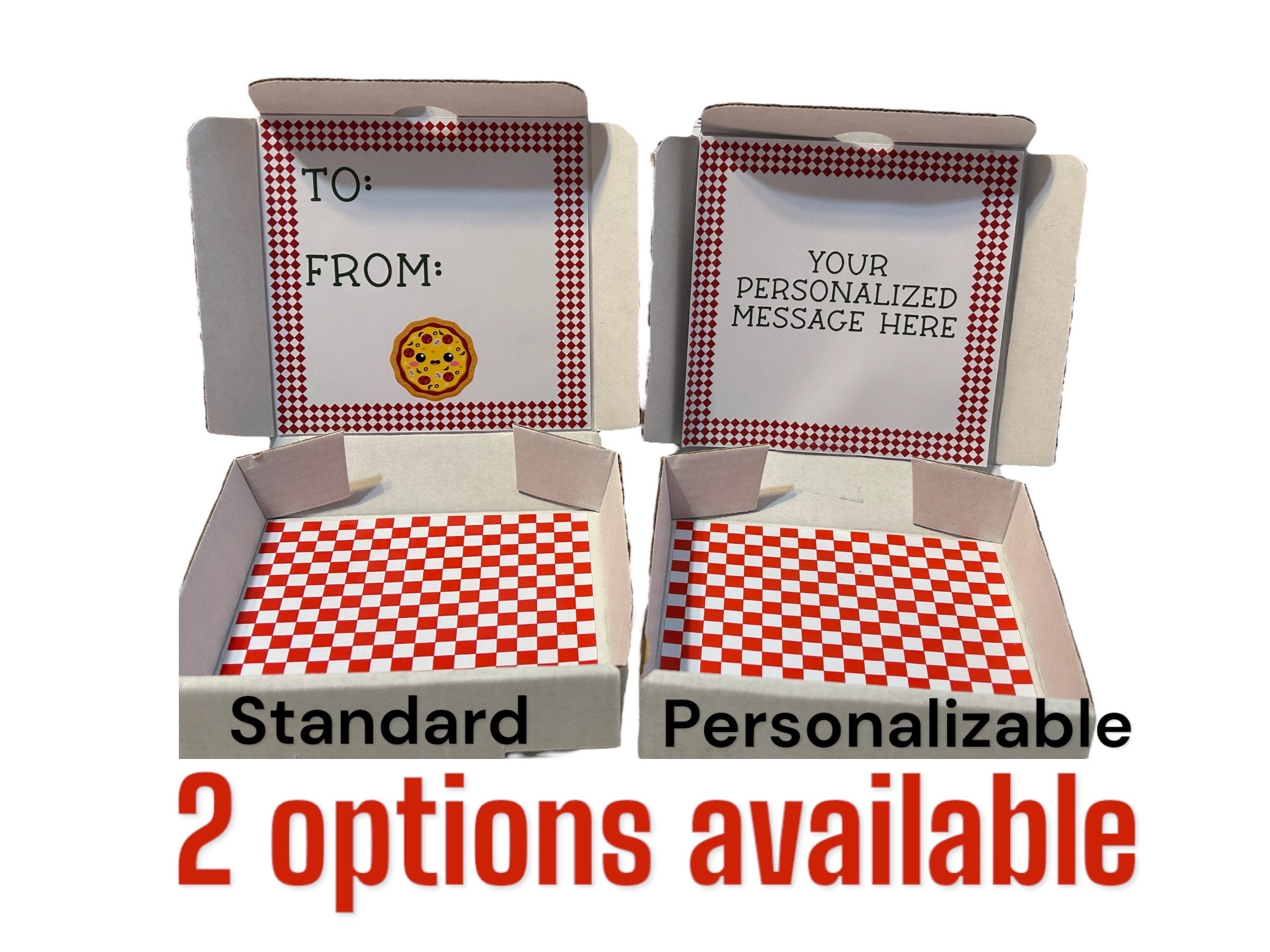 Personalized Pizza Box Gift Box -fun/creative Money Holder. Graduation ...