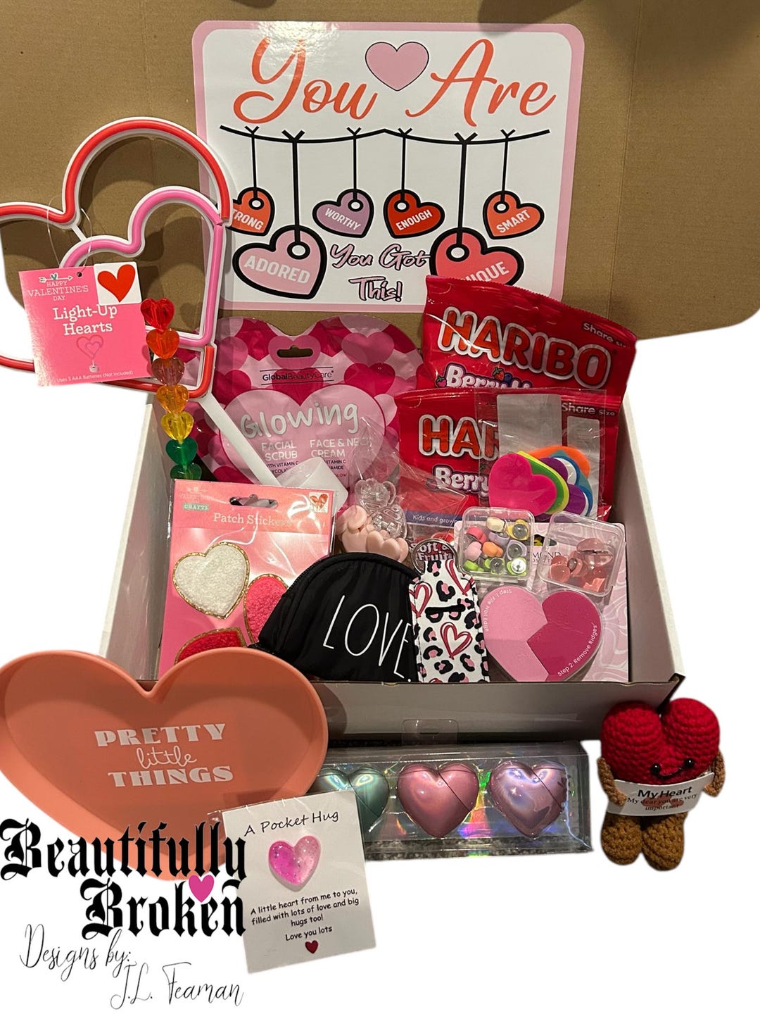 Heart Themed Care Package, Collage Care Package, Uplifting Care Package ...