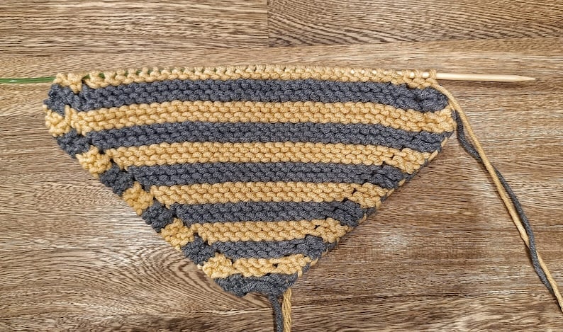 Potholder Knitting Pattern. Two Model Potholder Tutorial. Potholder With Stripes. Easy Step by ...