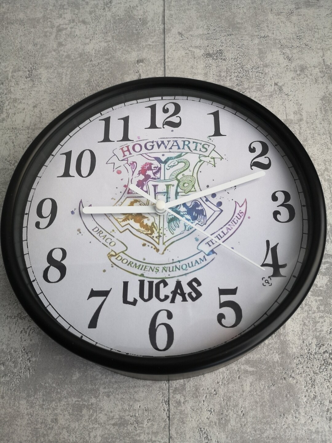 Harry Potter Clock Customizable With the First Name of Your Choice ...
