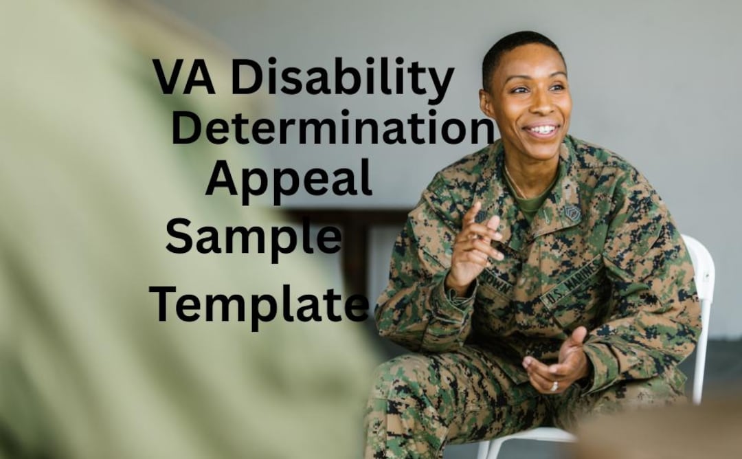 Veterans Disability Determination Appeal Letter Sample Template - Etsy