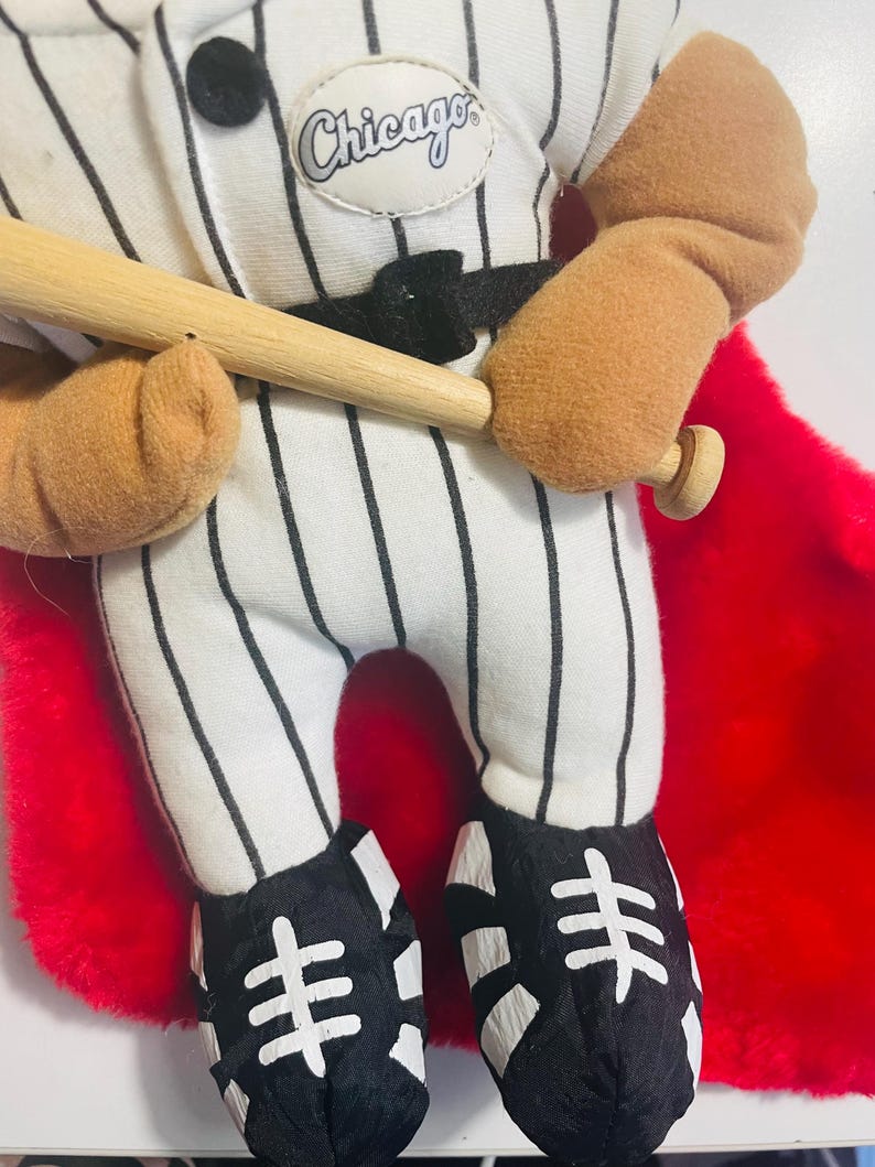 Vintage (1993) MLB Chicago White Sox Plush Bear Christmas Stocking - Etsy