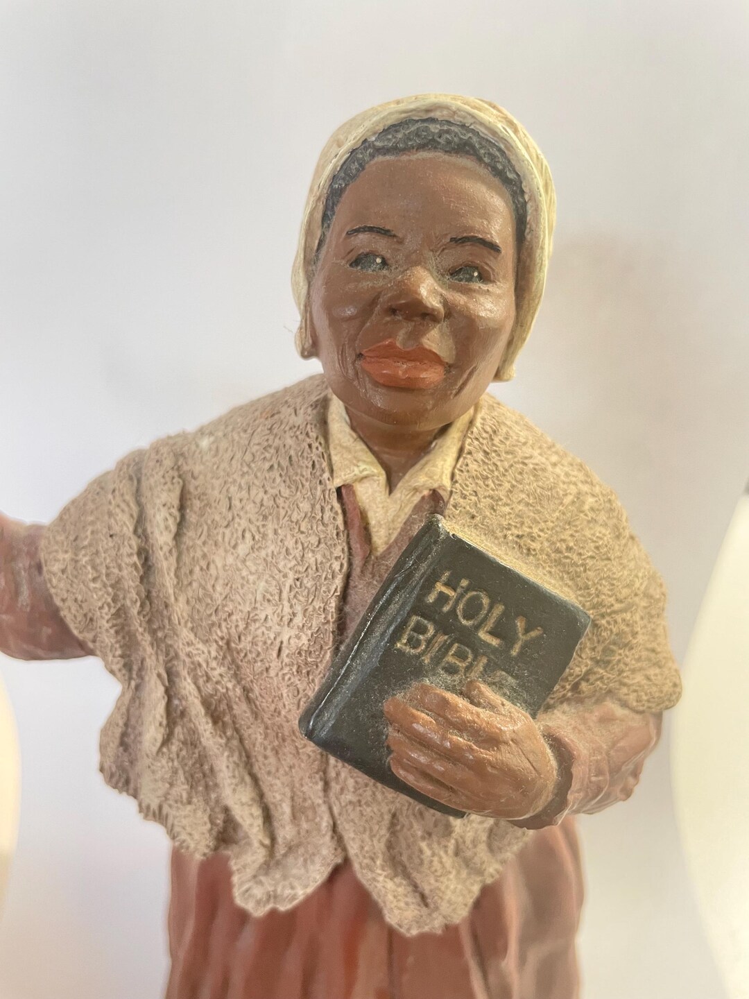 Vintage Black Woman Holding Bible Figure - Etsy