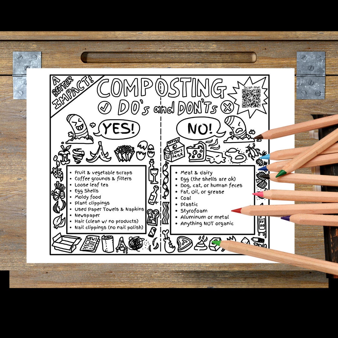 Printable Composting Do's and Don'ts Guide - Instant Download PDF - Etsy
