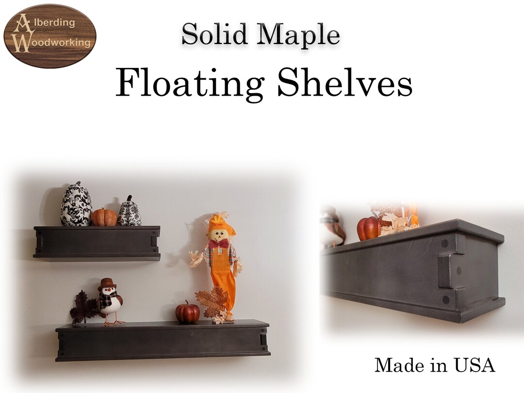 Maple Floating Shelves - Etsy