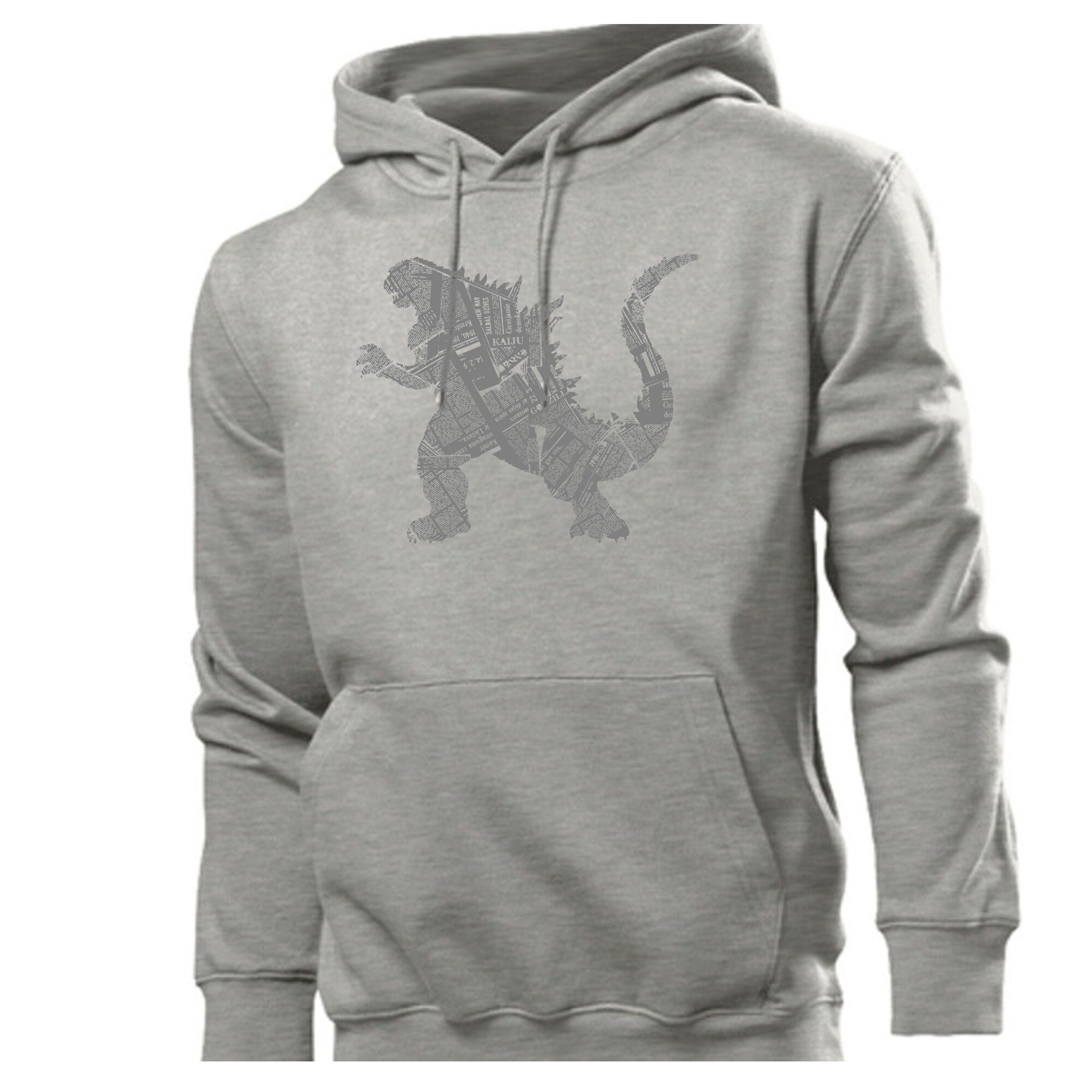 Kaiju Hoodie Gift, Giant Monster Mosaic of Newspaper Clippings ...