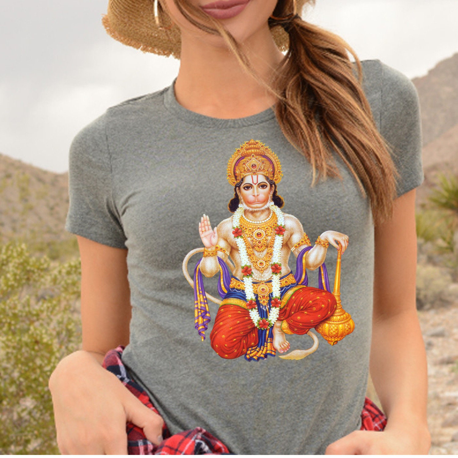 Hanuman T Shirt, Hindu Monkey God Tee Shirt, Spiritual Religious T ...