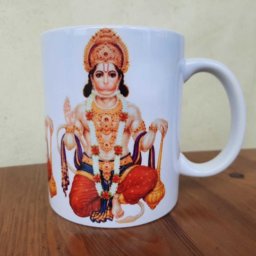 Hanuman Mug 11 Oz, Hindu Monkey God Tea Mug, Spiritual Religious Mug ...