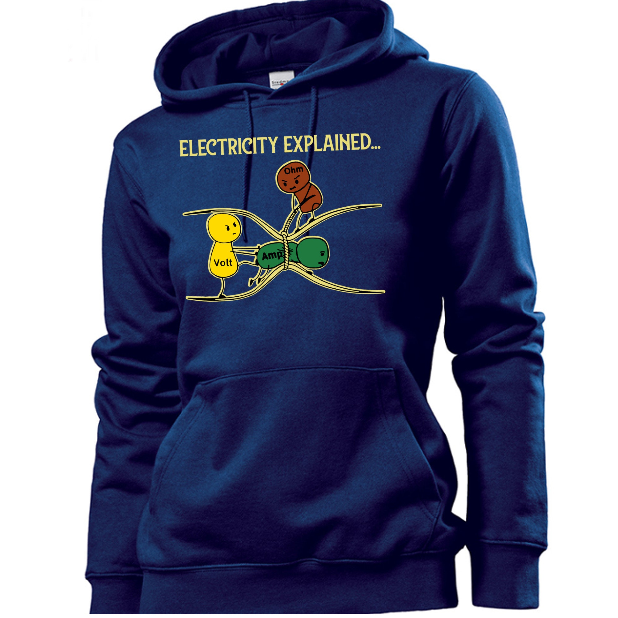 Electricity Explained Hoodie, Electrician Hoodie Gift , Ohm's Law ...