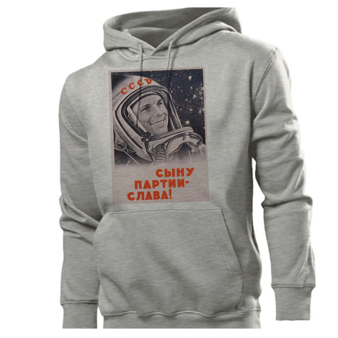 Astronauts Hoodie, Soviet Russian Cosmonaut Yuri Gagarin Hoodie ...
