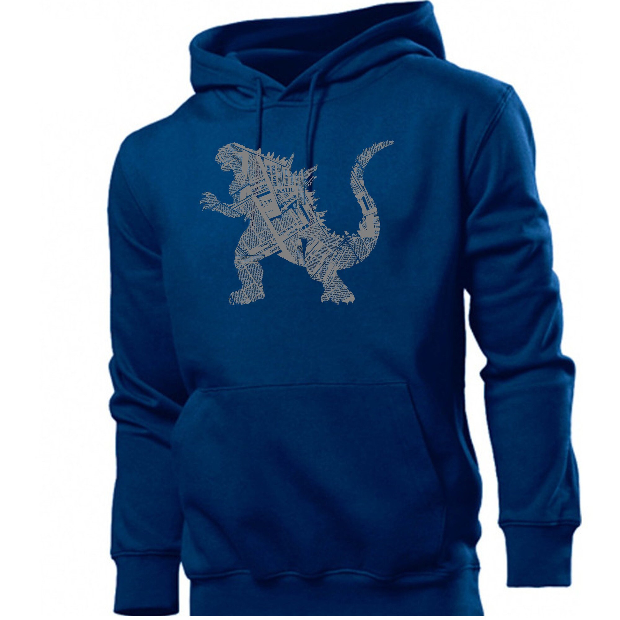 Kaiju Hoodie Gift, Giant Monster Mosaic of Newspaper Clippings ...