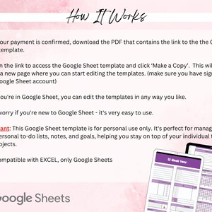 12 Week Year Planner Google Sheets, Quarterly Planner, Goal Tracker ...